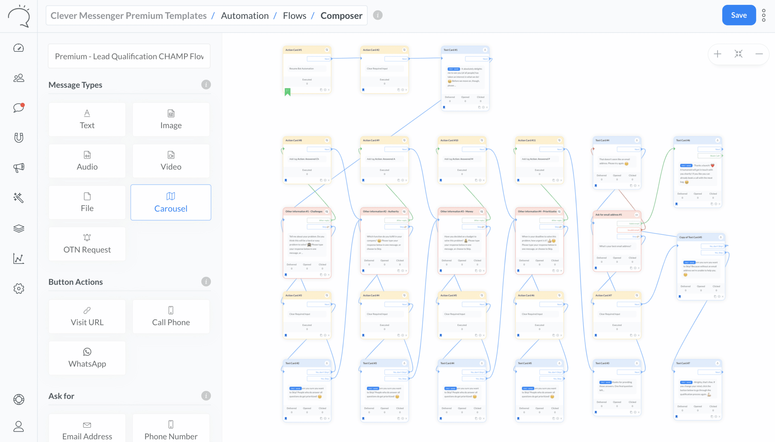 The CHAMP Lead Qualification Flow in Clepher – Clepher