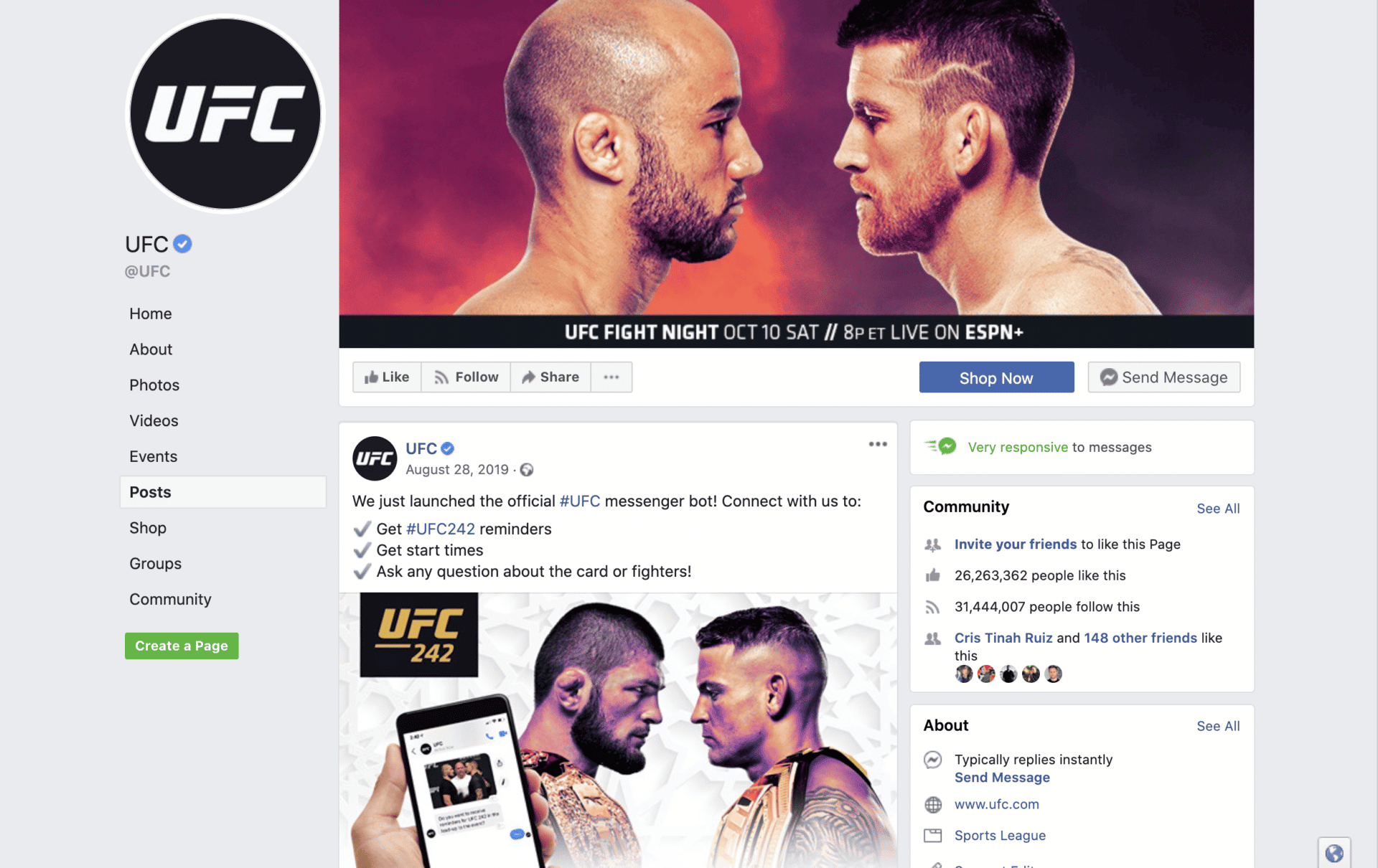 How the UFC is Winning with a Facebook Messenger Bot – Clepher