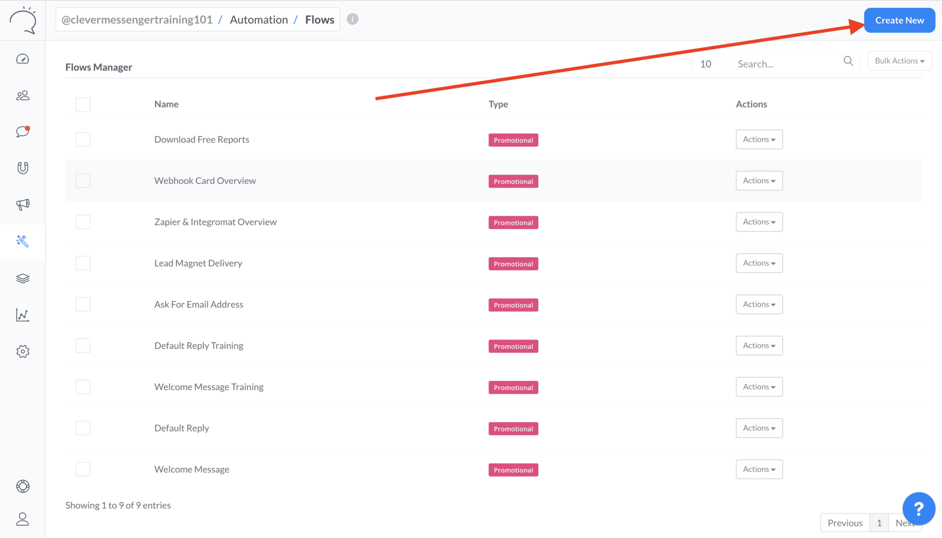 Step 3: Click Create New – Clepher