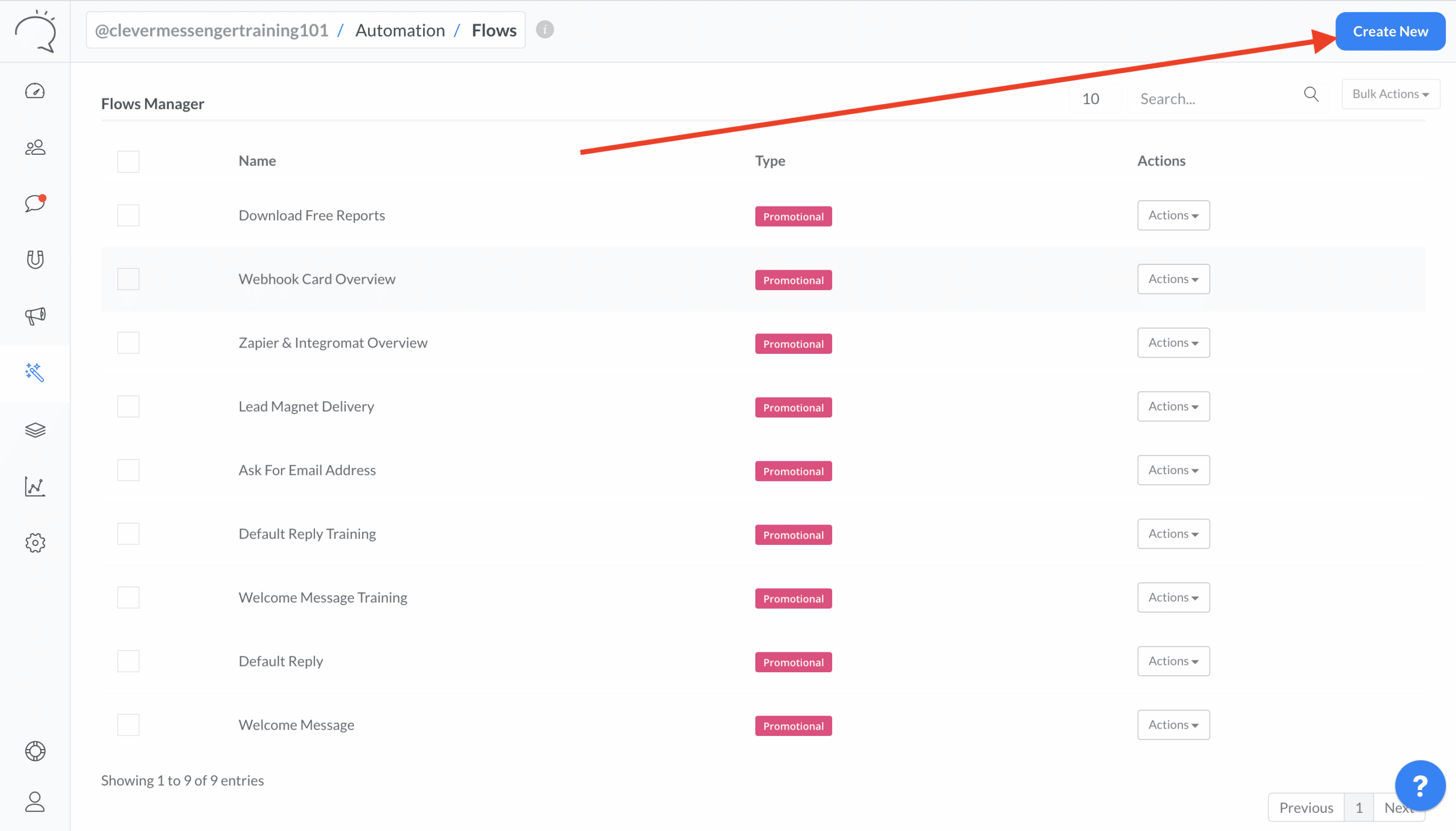 Step 3: Click Create New – Clepher
