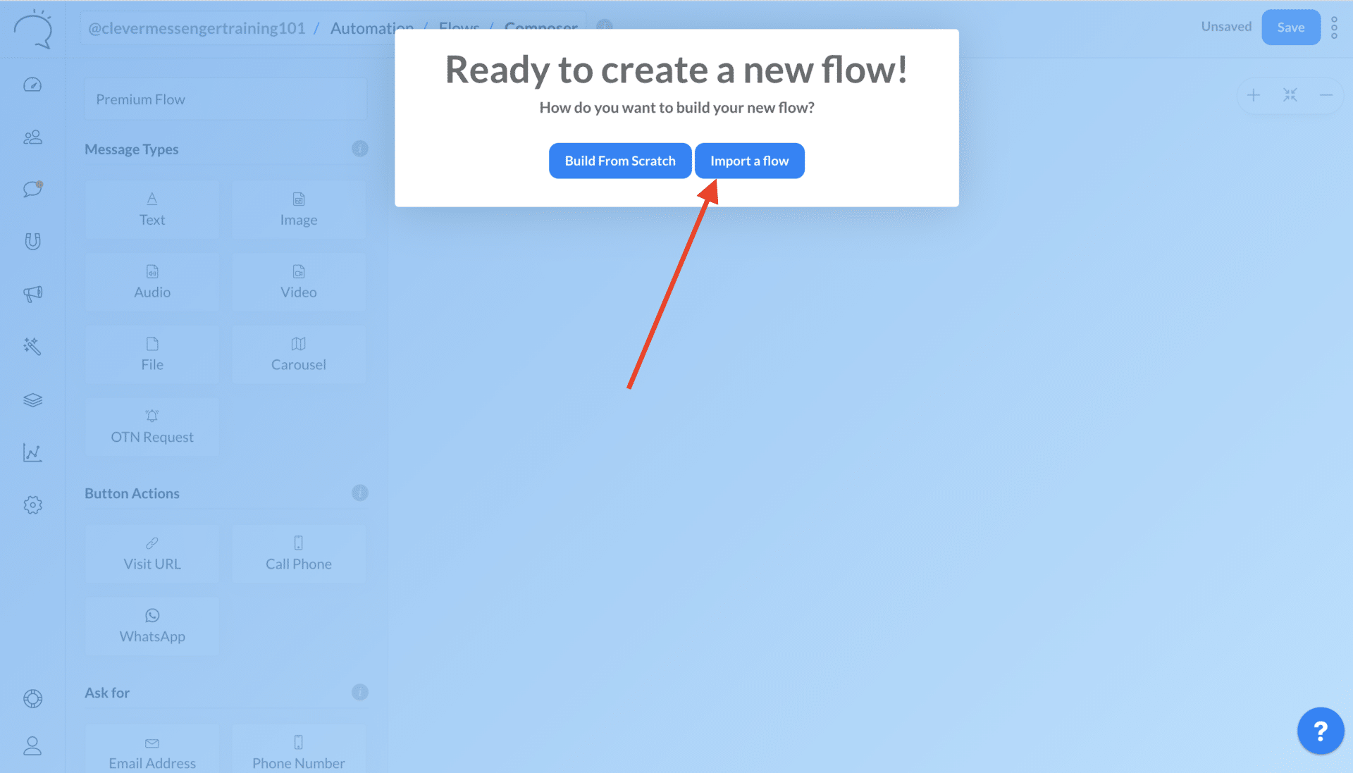 Step 6.1: Import A Flow – Clepher