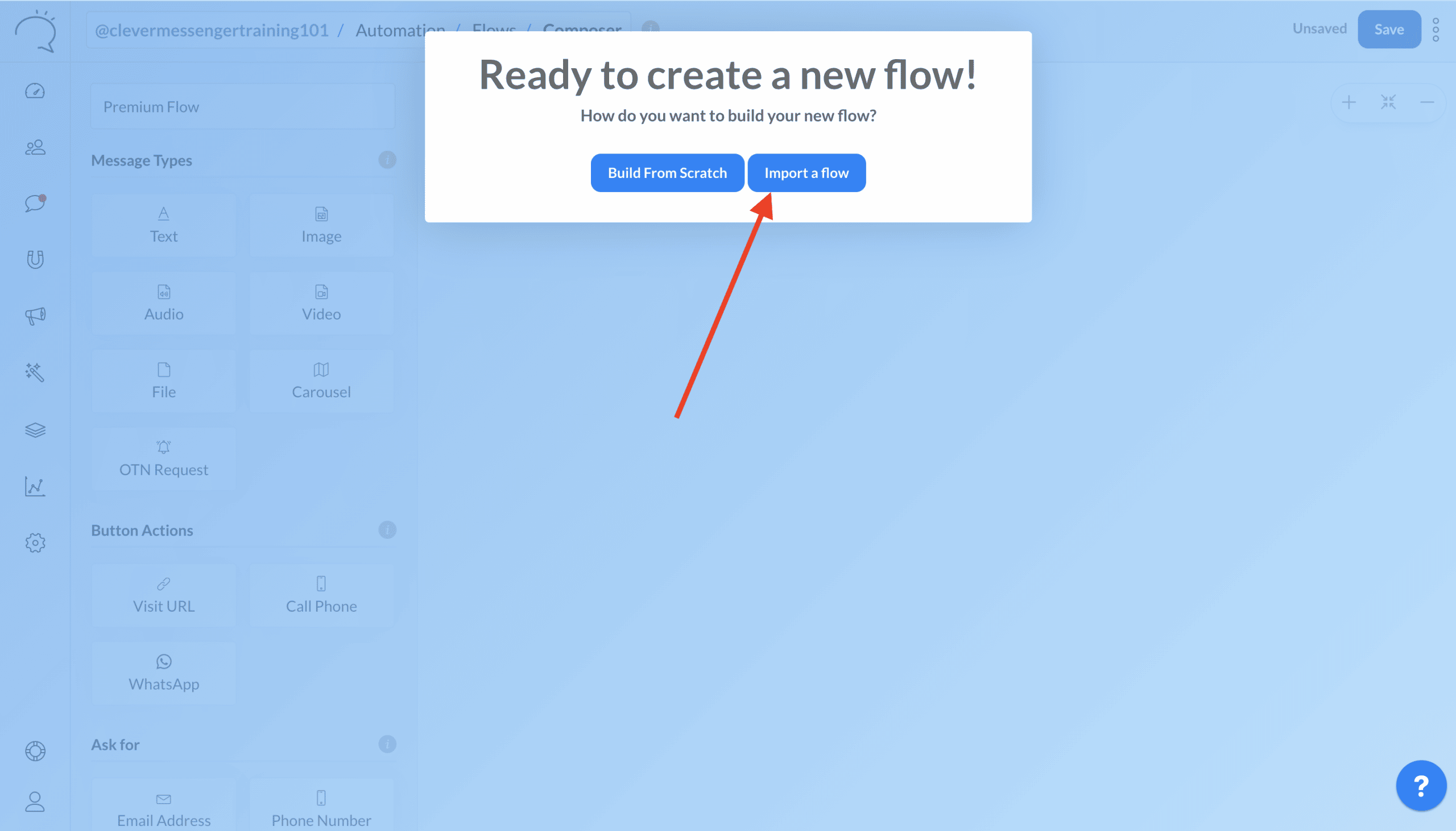 Step 6.1: Import A Flow – Clepher