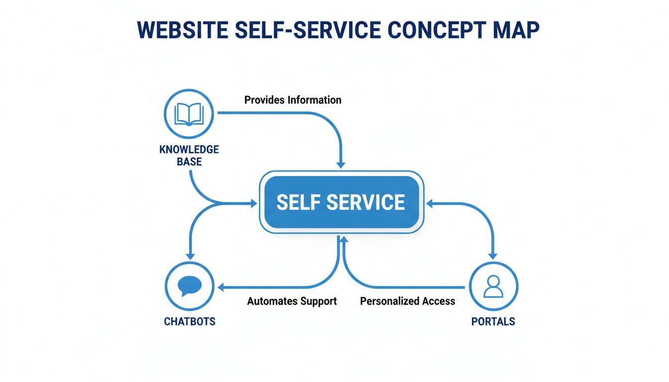 Website Self-Service Concept Map – Clepher