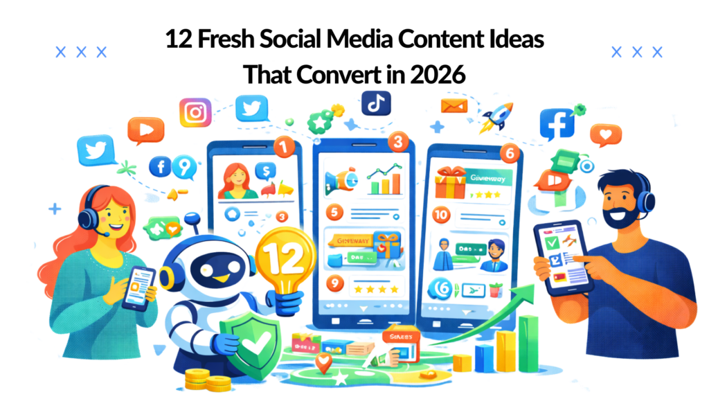 12 Fresh Social Media Content Ideas That Convert in 2026
